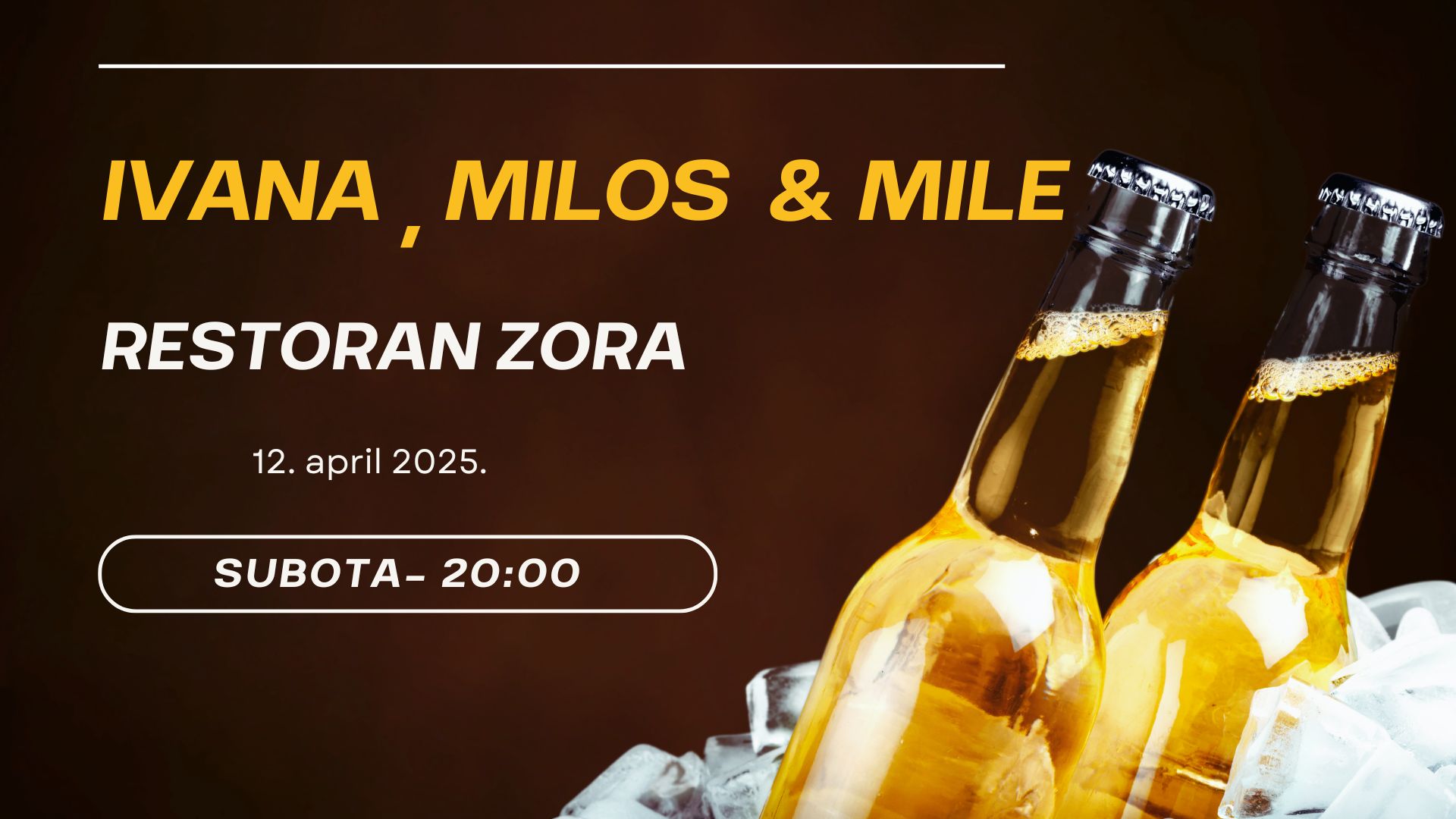 IVANA PILJA, MILOS KALCA & MILE | RESTORAN ZORA - Balkan City Magazine