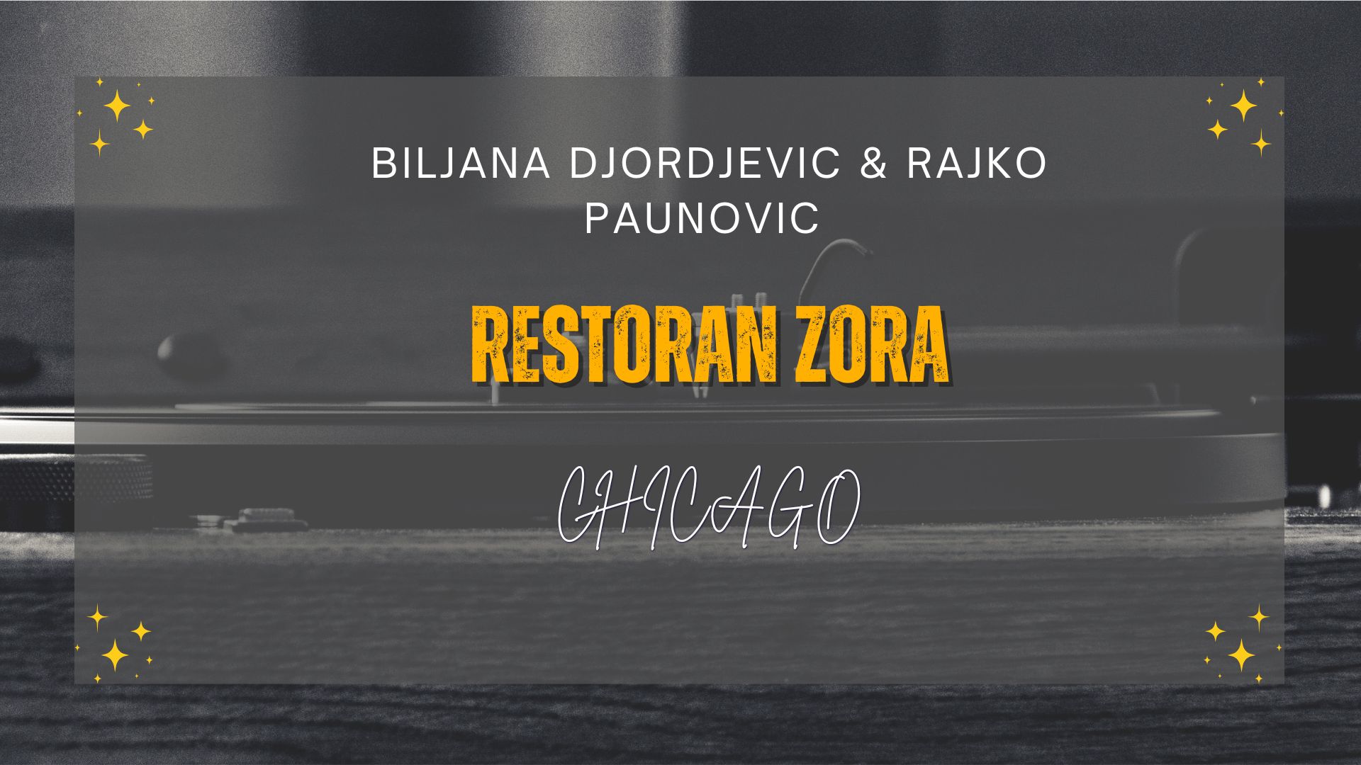 Biljana Djordjević i Rajko Paunović uživo u Restoranu Zora, Chicago